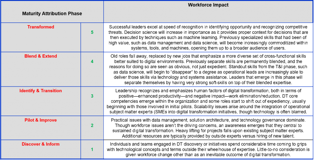 Digital Transformation Workforce Evolution