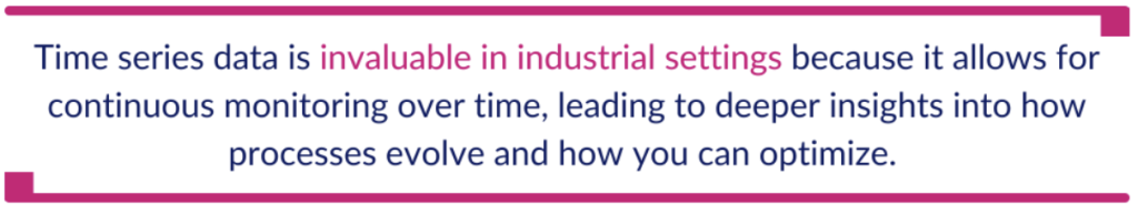 Time Series Databases in Industrial Optimization